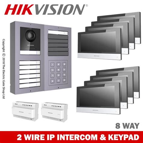 Hikvision 2 Wire Video Intercom And Keypad