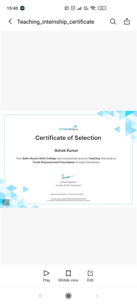 Ashok Kumar On Linkedin Internship Internship Teaching Education