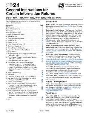 2021 IRS General Instructions For Certain Information Returns Fill Online Printable Fillable
