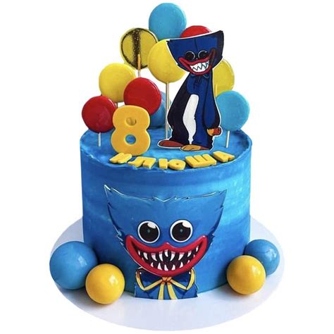 Торт Хаги Ваги с топперами и шариками