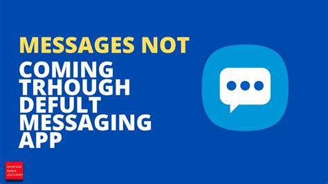 How To Fix If Text Messages Are Not Coming Through Default Text Messaging Apps In Samsung Youtube