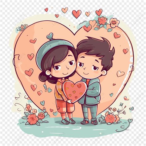 해피 발렌타인 데이 벡터상표만화클립 아트 Png 일러스트 무료 다운로드 Lovepik