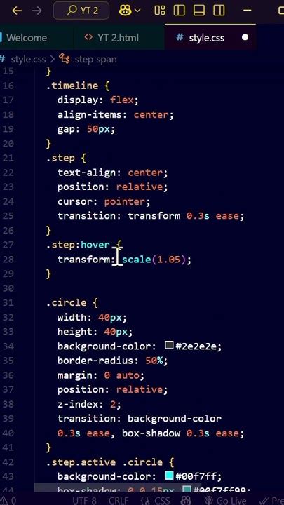 Timeline Using Html Css And Javascript Youtube