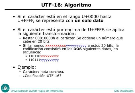 PPT Lección Codificación de caracteres Desde el ASCII al UTF PowerPoint Presentation ID