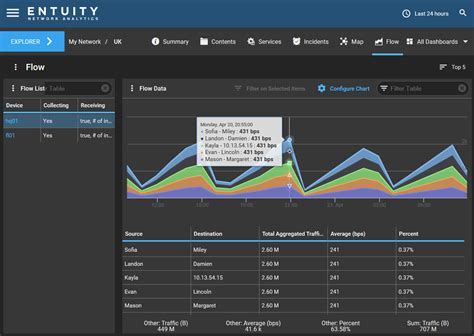 Flow Dashboard Entuity