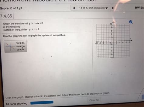 solved graph the solution set y 4x 8 of the following