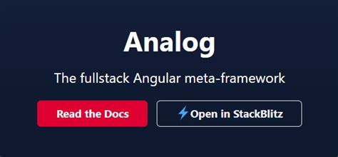 Analogjs A New Metaframework For Angular Tarcisio Vitor De Souza Posted On The Topic Linkedin