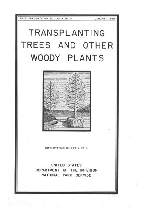National Park Service Handbooks Series Tree Preservation