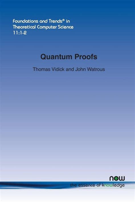 Quantum Proofs Vidick Thomas Książka W Empik