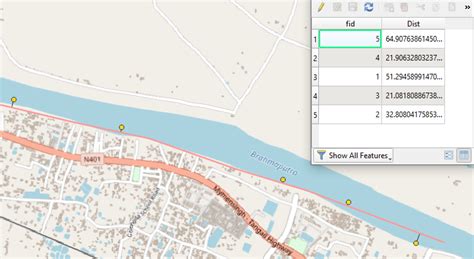 Qgis Measuring Length From One Polyline Vertex To Other Polyline Geographic Information