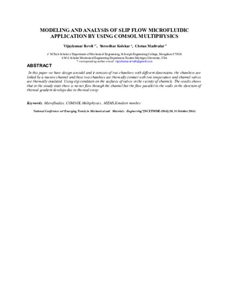 doc modeling and analysis of slip flow microfluidic application by