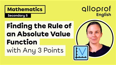 Finding The Rule Of An Absolute Value Function Secondaire Alloprof