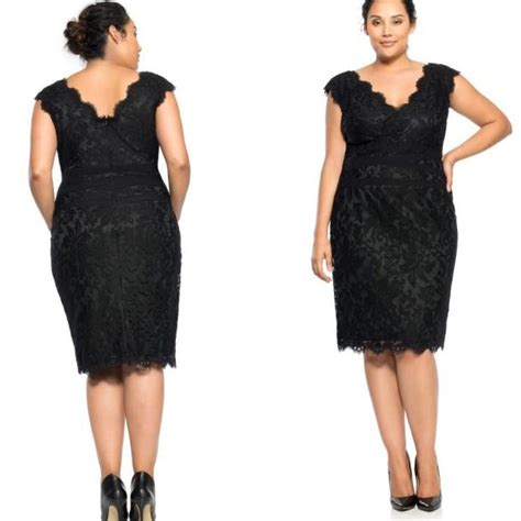 Plus Size Lace Cocktail Dress Pluslookeu Collection