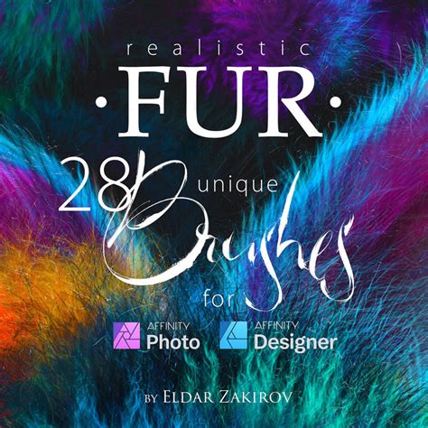 Realistic Fur Brushes For Affinity Photo Affinity Designer