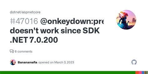 Onkeydownpreventdefault Doesnt Work Since Sdk Net 70200 · Issue
