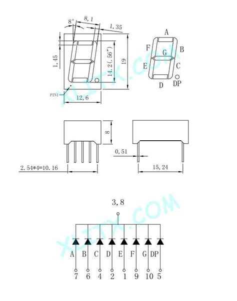 Common Cathode 7 Segment Display Datasheet Complete Guide And