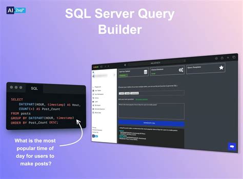 Mustafa Ergişi On Linkedin Sql Server Query Builder Tool Easily Create And Manage Complex Sql