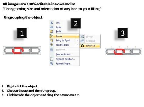 PowerPoint Themes Business Interrelated Concepts Chain Diagram Ppt Template
