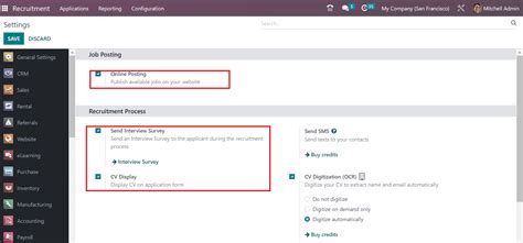 Configurations In Odoo HR App Odoo V Enterprise Edition Book