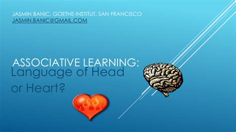 Associative Learning Language Of Head Or Heart