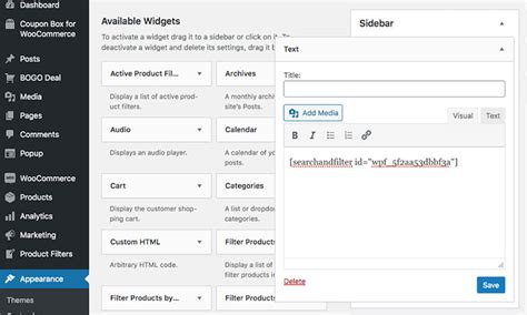 how to add price filter in woocommerce