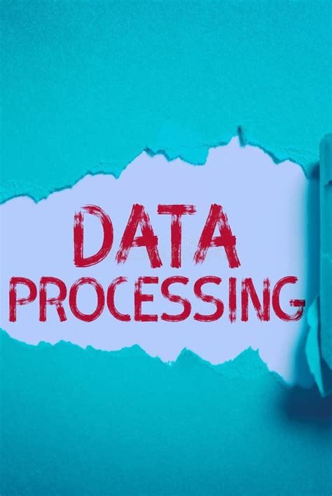 Conceptual Caption Data Processing Word For Collection And Manipulation Of Items Of Data To