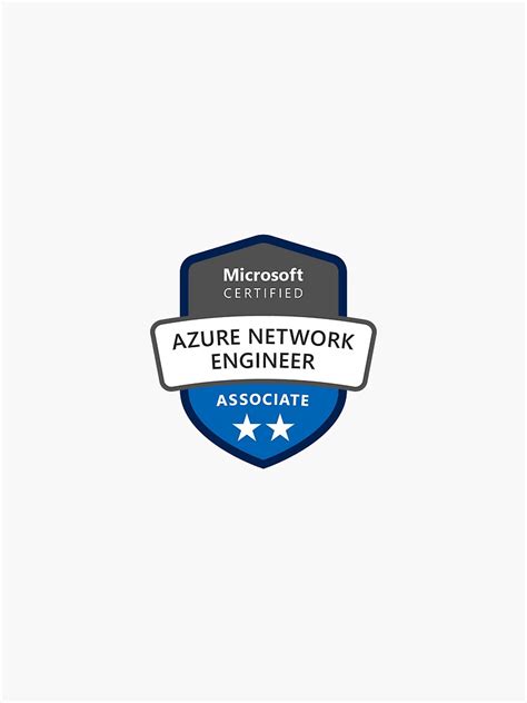 Microsoft Certified Azure Network Engineer Associate Sticker For Sale By Eyour631 Redbubble
