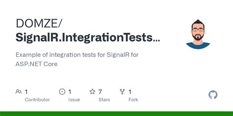 Github Domzesignalrintegrationtestssample Example Of Integration