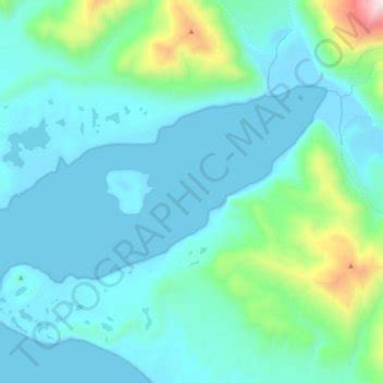 Lituya Bay Topographic Map Elevation Terrain