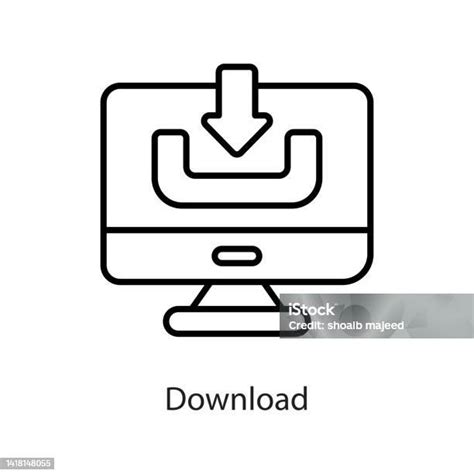 흰색 배경에 벡터 개요 아이콘 디자인 일러스트레이션을 다운로드합니다 Eps 10 파일 0명에 대한 스톡 벡터 아트 및 기타 이미지 0명 다운로드 데이터 Istock