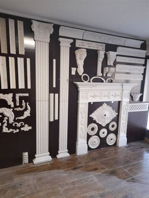 Гипсови орнаменти корнизи розетки колони конзоли Строителни материали София Произ