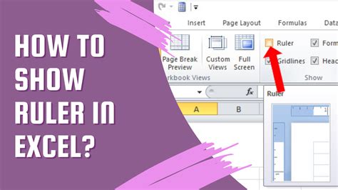 How To Show Ruler In Excel Earn And Excel