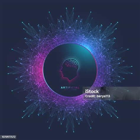 인공 지능 로고입니다 인공 지능과 기계 학습 개념 벡터 기호 Ai입니다 신경 네트워크와 다른 현대 기술 개념 기술 공상 과학 개념 가상현실에 대한 스톡 벡터 아트 및 기타