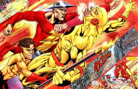Dynamic Dc Comics Hd Wallpaper Bart Allen Vs Reverse Flash