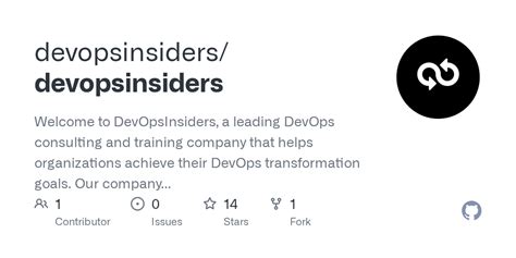 Github Devopsinsidersdevopsinsiders Welcome To Devopsinsiders A Leading Devops Consulting