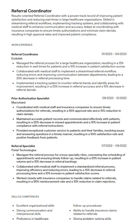 3 Referral Coordinator Resume Examples [with Free Templates]
