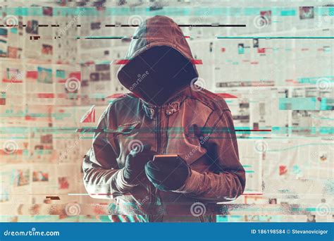 Hooded Hacker Girl Is Thinking About The Problem Of Hacking Or Malware Infection The Concept Of