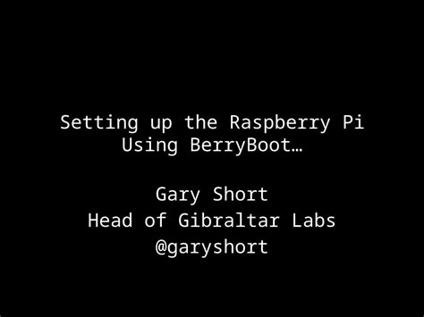 Pptx Setting Up The Raspberry Pi Using Berryboot Dokumentips