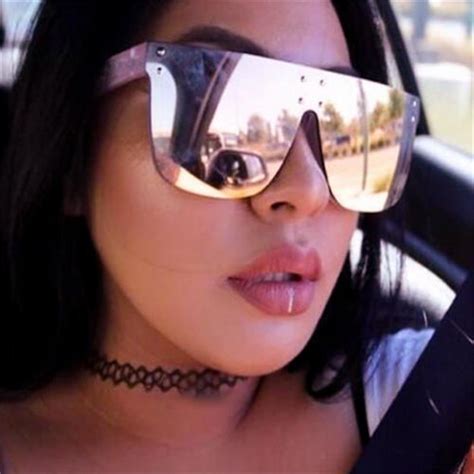 Big Sunnies Retro Oversized Shield Frames Womens Sunglasses Silver
