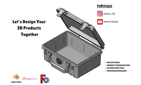Create 3d Models Do Product Design In Solidworks Freecad And Blender