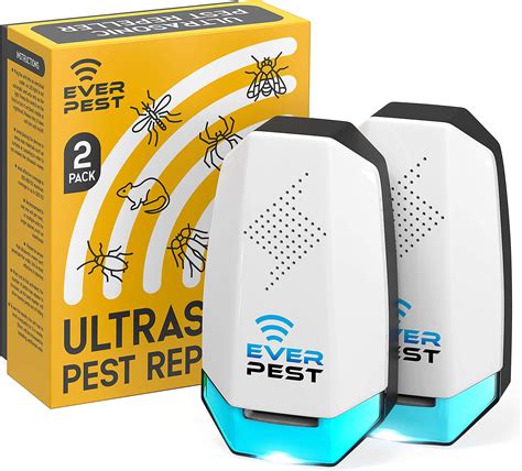 Ultrasonic Pest Control Repeller Plug In 2 Pack Electronic Insect Defender Roach