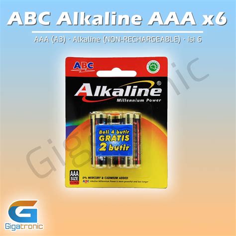 Jual Baterai Abc Alkaline Size Aaa A Isi Baterai Remote Remot Kecil Shopee