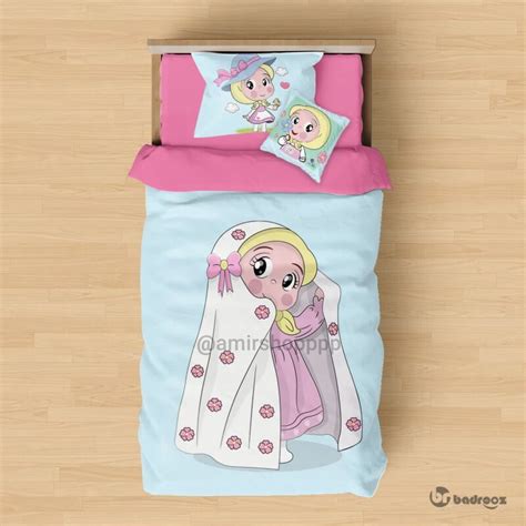 خرید و قیمت روتختی تکنفره دخترانه پوشیده ایرانی اسلامی طرح دختر چادر به