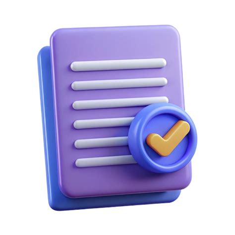Premium Vector Approval Document 3d Ilustration