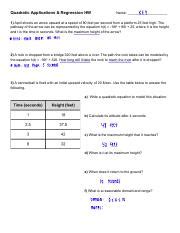 Exploring Quadratic Applications In Physics And Contest Scenarios Course Hero