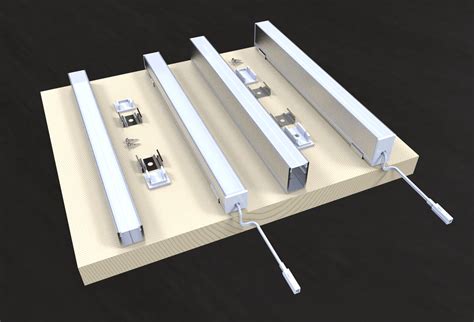 선 Led 라이트 스트립 채널 표면설치 구축 알루미늄 1516mm