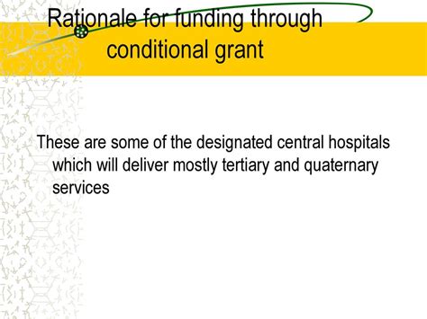 Introduction List Of Conditional Grants Ppt Download