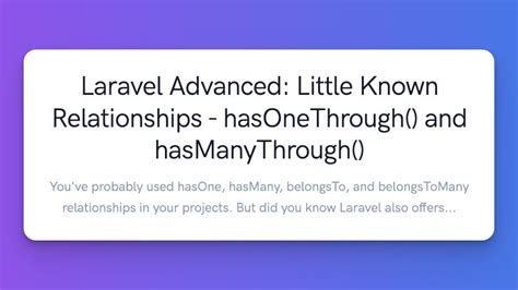 Backpack For Laravel On Linkedin Did You Know Laravel Offers
