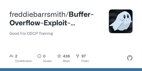 Github Freddiebarrsmithbuffer Overflow Exploit Development Practice Good For Oscp Training