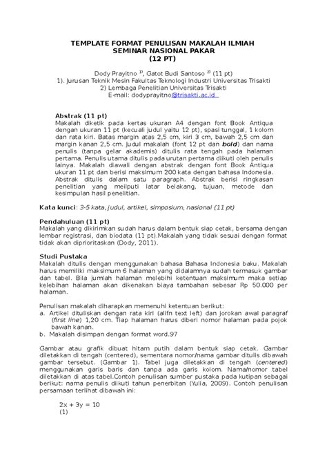 Template Format Penulisan Makalah Ilmiah 21 4 17 Template Format Penulisan Makalah Ilmiah